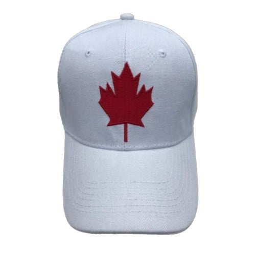 Canada Flag Summer Hat Red Maple Leaf White Baseball Ball Cap – Cool ...
